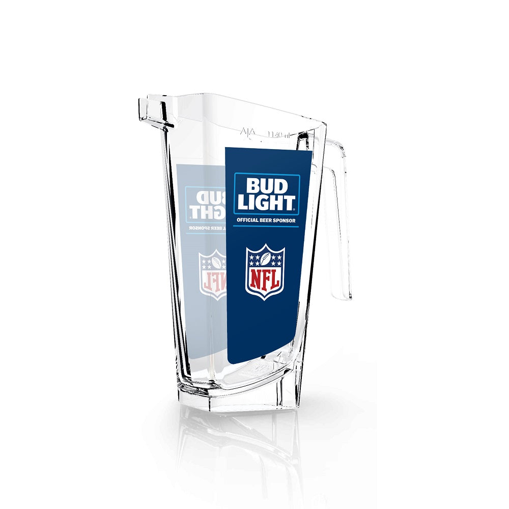 BUD LIGHT NFL 38 OZ PITCHER | Heavy Duty Plastic Beer Pitcher